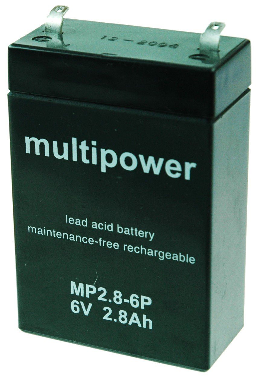 HKM Akkutechnik Multipower Blei-Akku MP2,8-6P Pb 6V / 2,8Ah Faston Akku