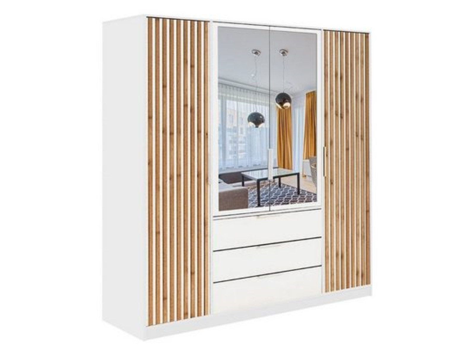 Compleo Kleiderschrank mit 3 Schubladen und 4 Türen OLS, Modern design ...