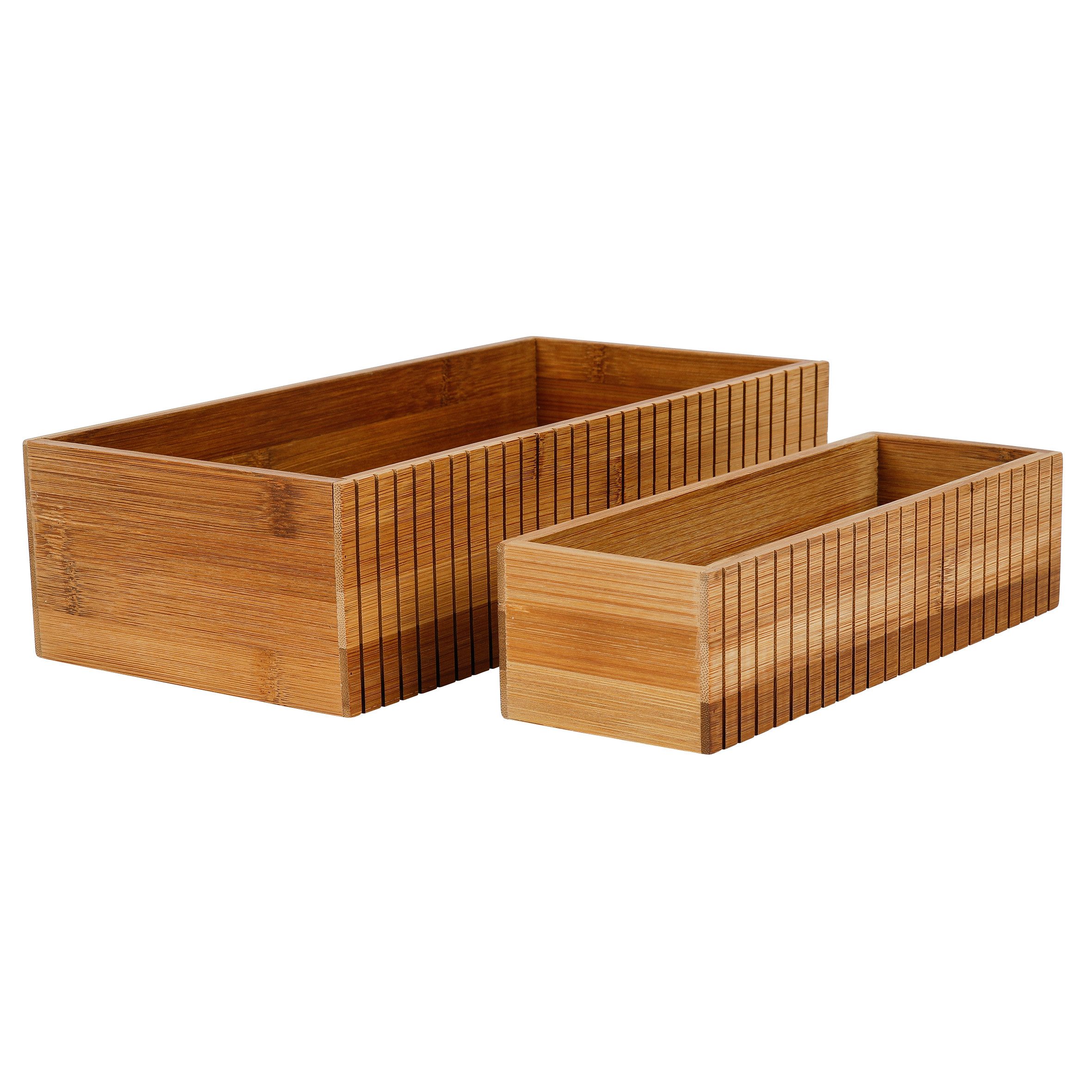 Axentia Küchenorganizer Set Küchenorganizer Küchenordnung Bambus 2