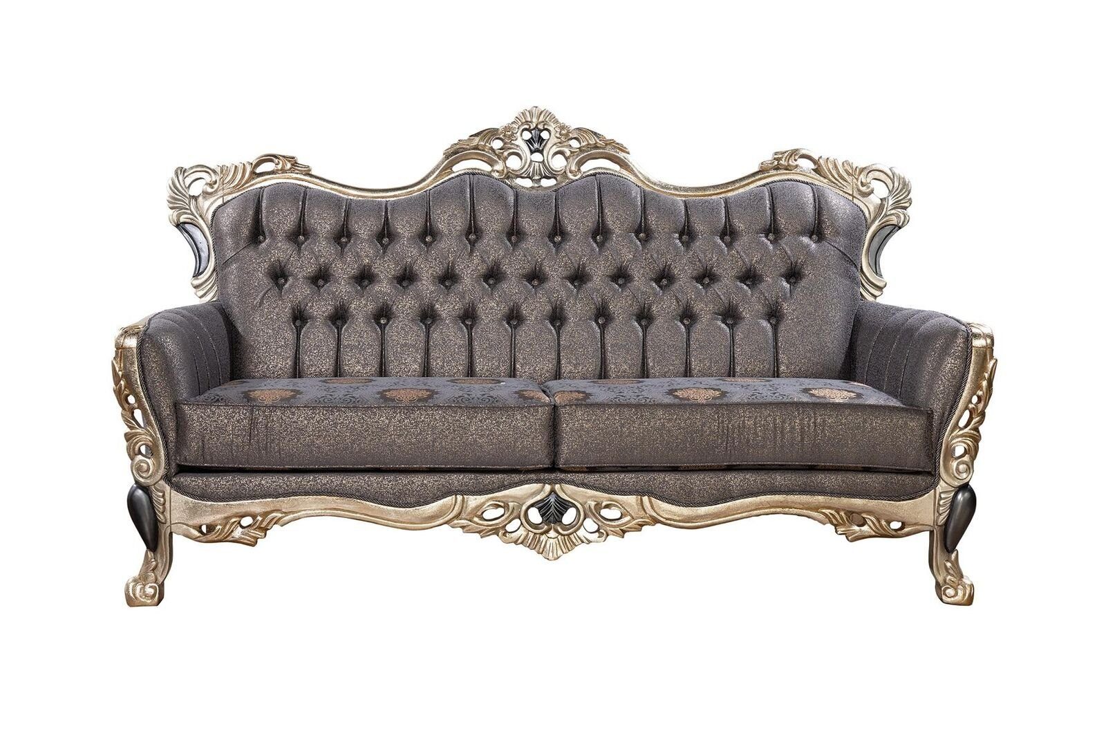 Jvmoebel Sofa Klassisch Sofa 3 Sitzer Polstersofa Weiß Textill Sitz