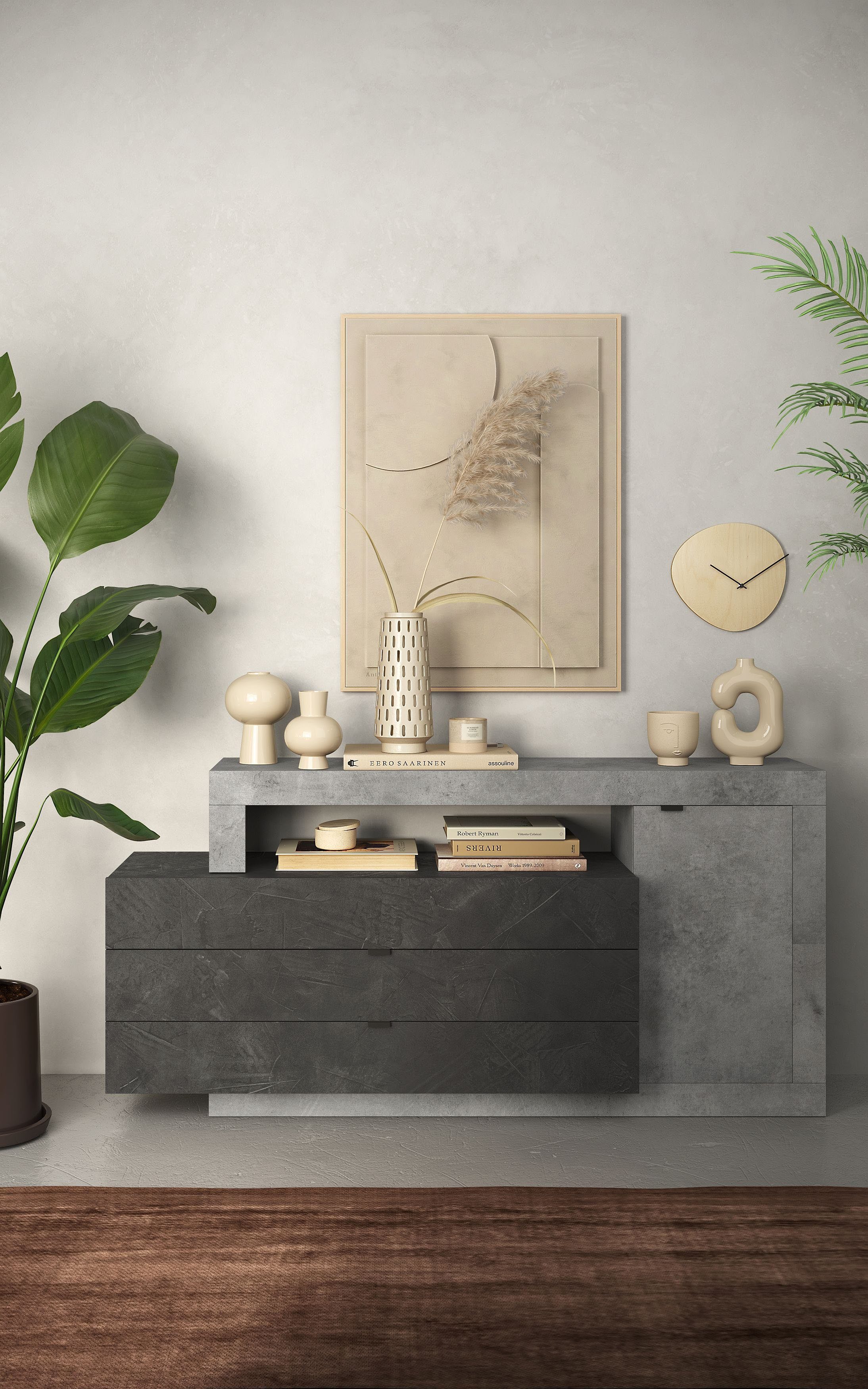 Inosign Sideboard Freedom Breite 159 Cm Mit 1 Tür Und 3 Schubkästen