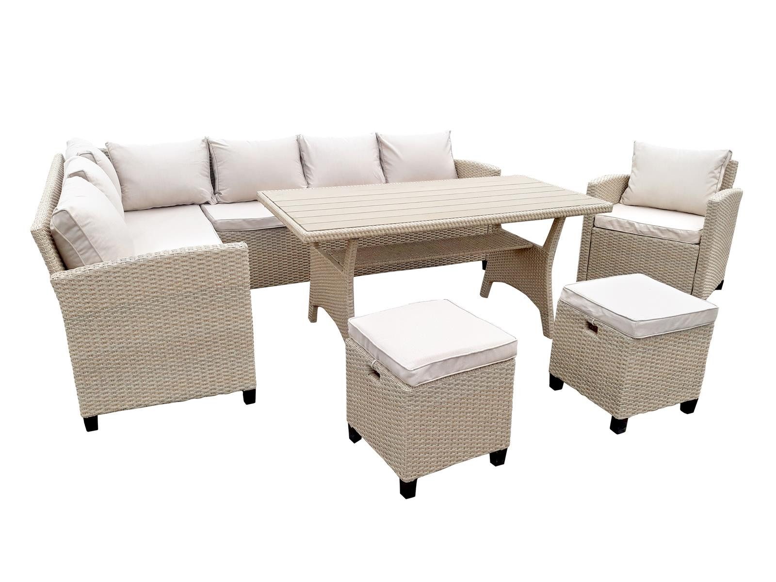 Green Spirit Gartenlounge Set Alpina Dininglounge Set Sitzgruppe