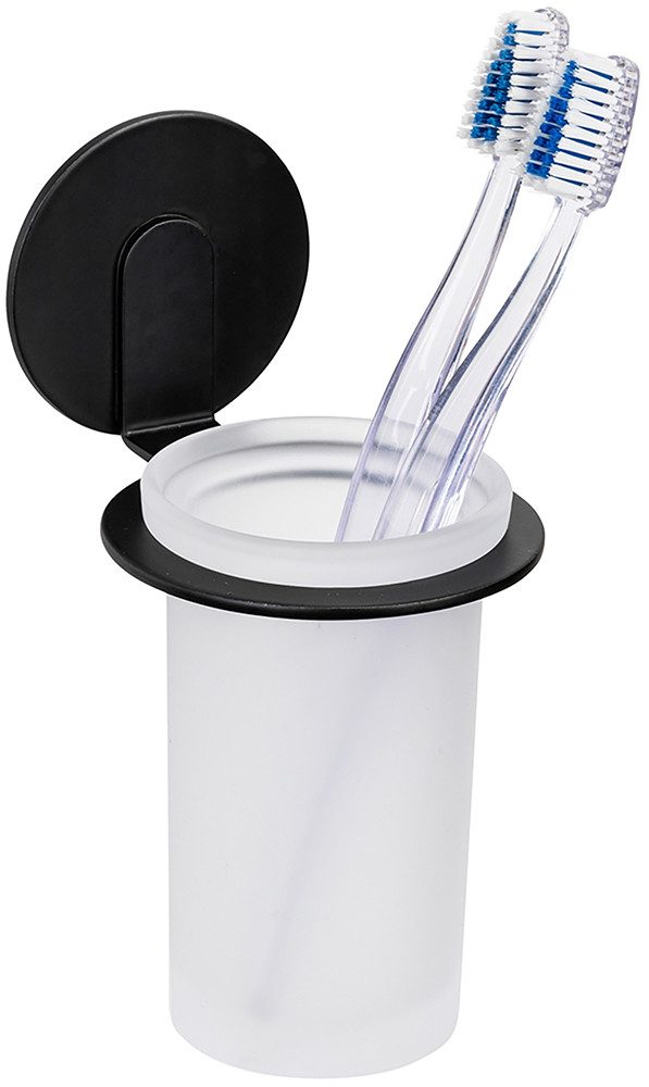 Wenko Zahnputzbecher Turbo Loc® Modell Bivio Mit Wandhalterung Ohne