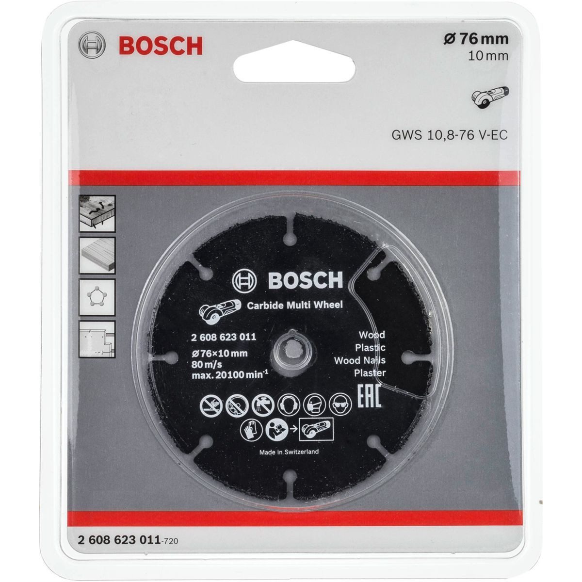 BOSCH Trennscheibe Carbide Multiwheel 76mm