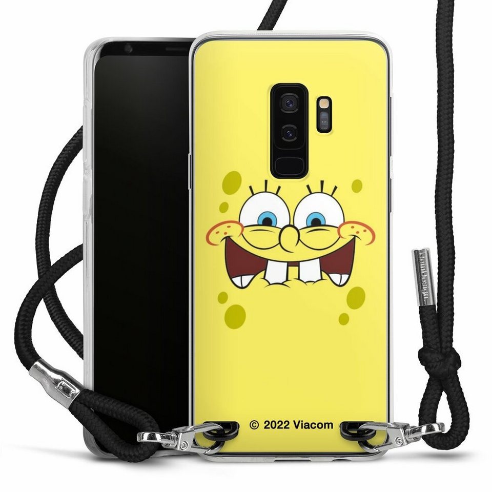 Deindesign Handyhülle Spongebob Closeup Samsung Galaxy S9 Plus Duos Handykette Hülle Mit