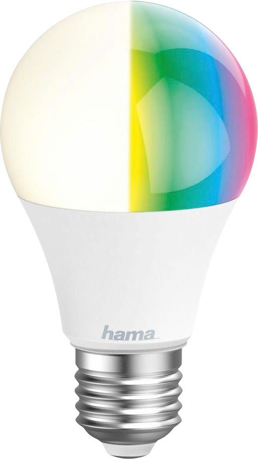 Hama »WLAN-LED-Lampe, E27, 10W, RGBW, Sprach-/App-Steuerung LED ...