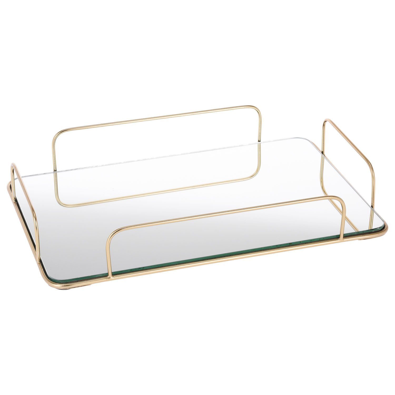 Home And Styling Collection Tablett Glas Küchentablett Serviertablett