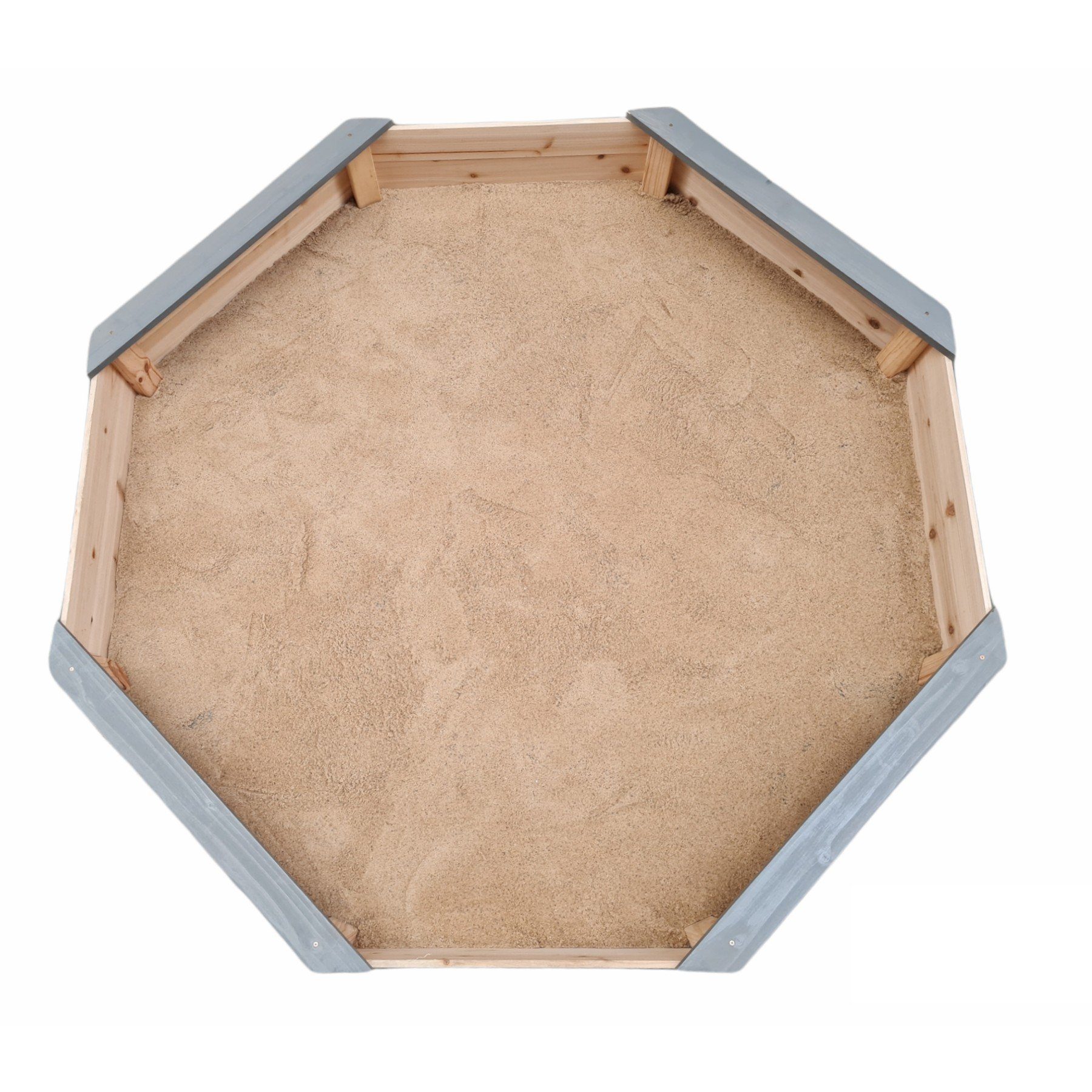 Loggyland Sandkasten Buddelkiste mit Abdeckung 8-eckig Sandkiste ...