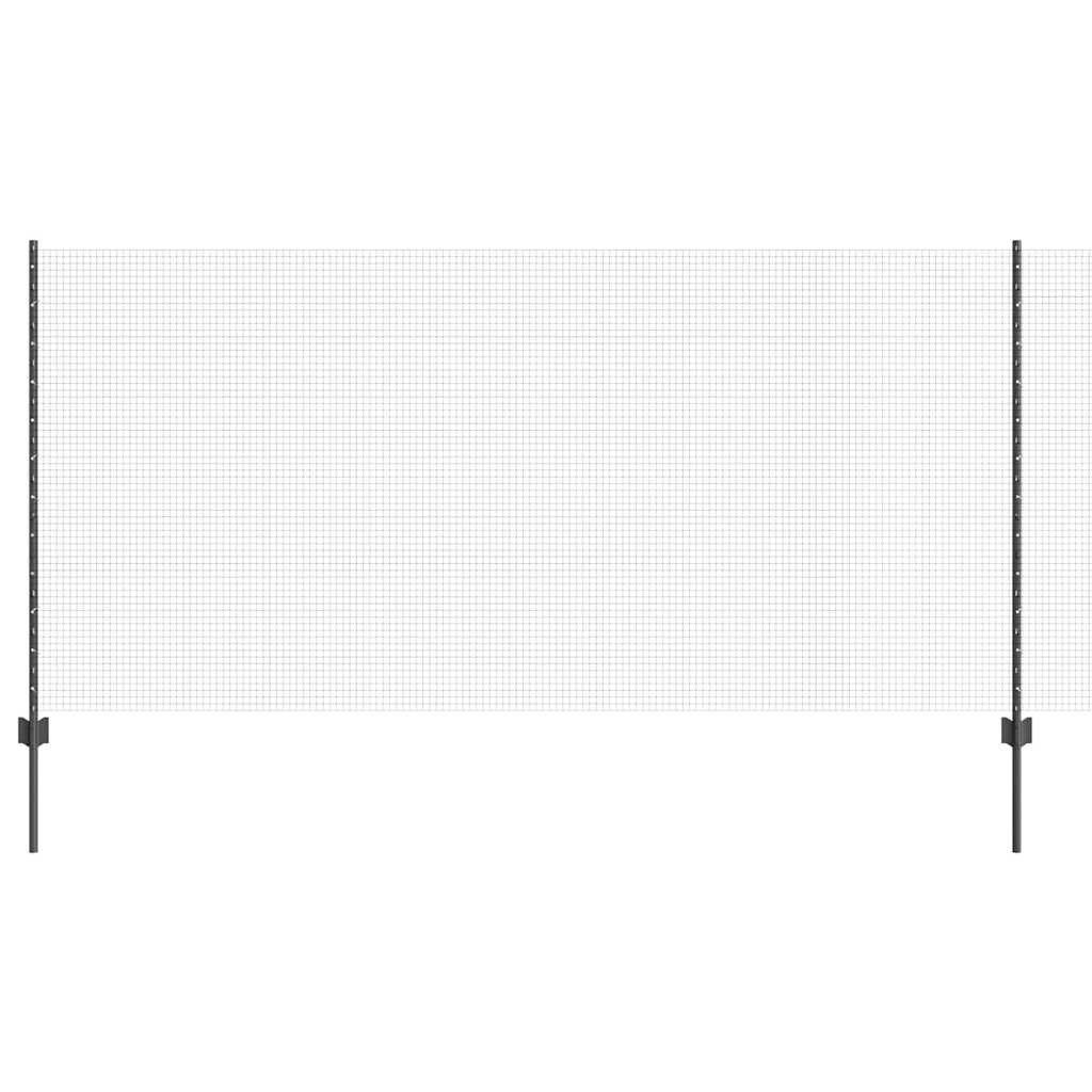 vidaXL Gartenzaun Schweißdrahtzaun mit Pfosten 10 x 1,2 m (B x H), (1 ...