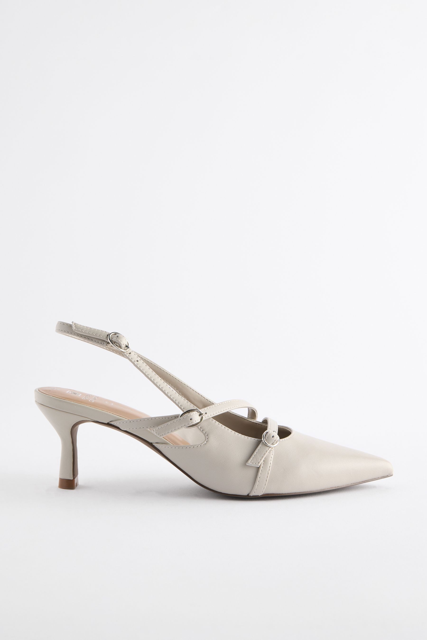 Next Forever Comfort® Leder Slingbacks Mit Schnallen Slingpumps 1 Tlg