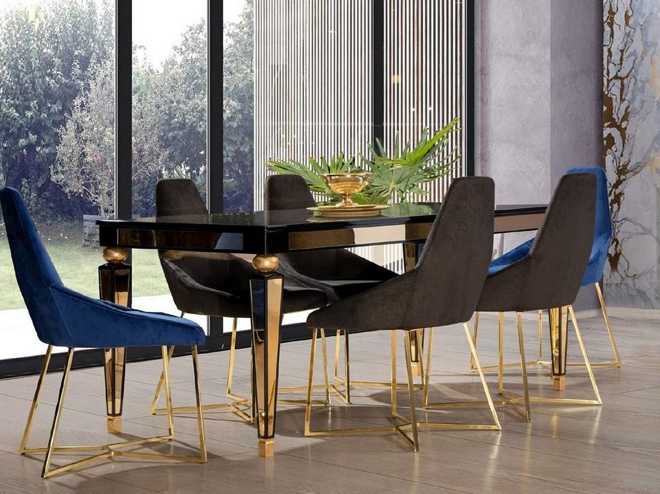 Jvmoebel Esszimmer Set Stilvolle Esszimmer Möbel Luxus Esstisch 6x
