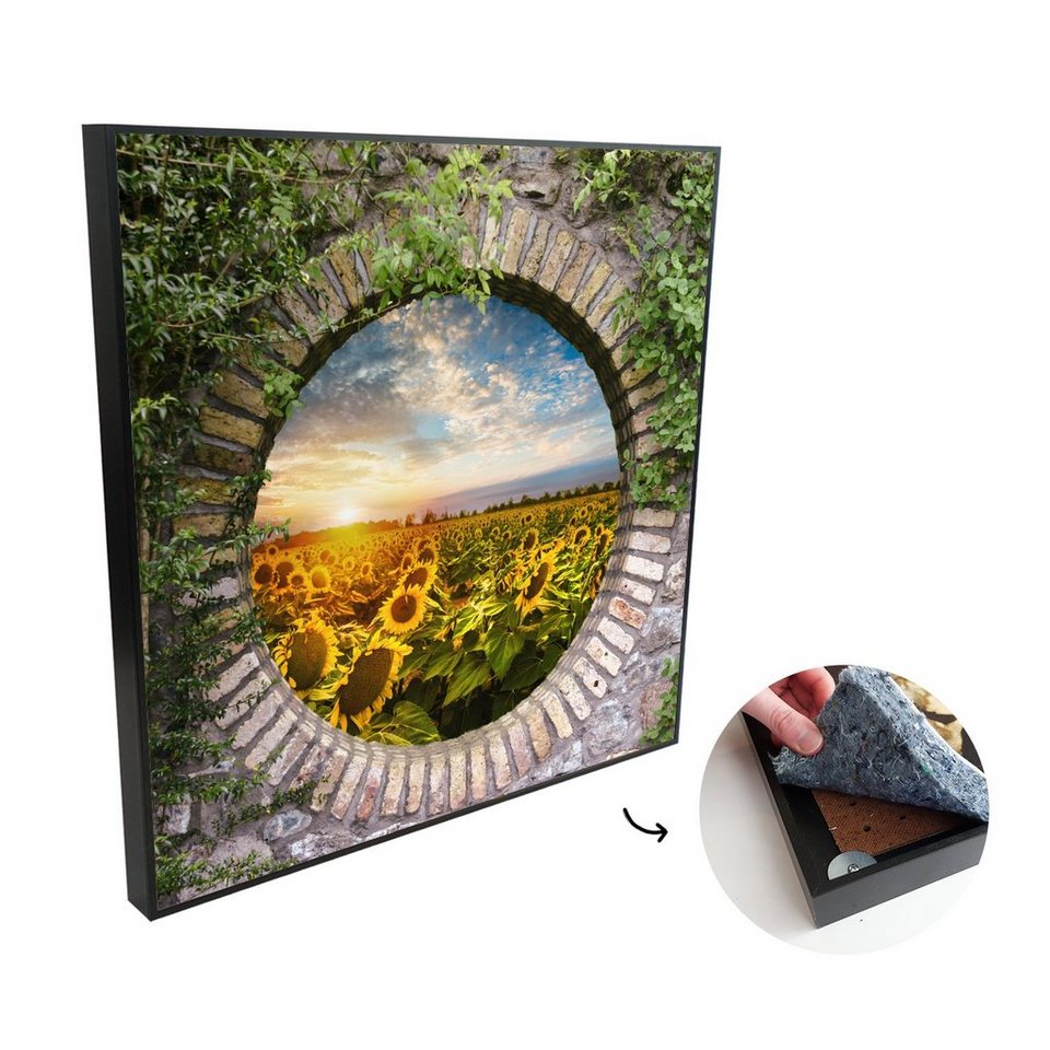 Muchowow Akustikplatte Sonnenblumen Ansicht Blumen Sonne 1 St