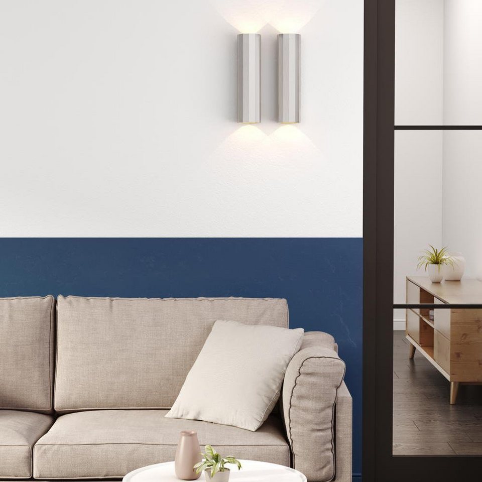 Click Licht Wandleuchte Wandleuchte Hashira In Nickel Matt Gu10 2