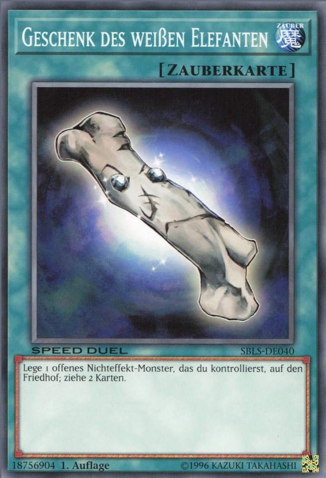 Recollectibles Sammelkarte Yugioh Karte Geschenk Des Weißen Elefanten