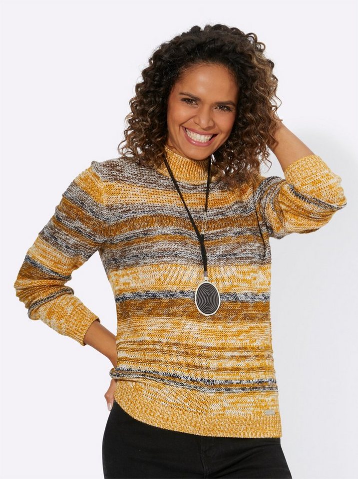 Witt Strickpullover Langarm Pullover Abgestimmte Ringel An Der Seitennaht