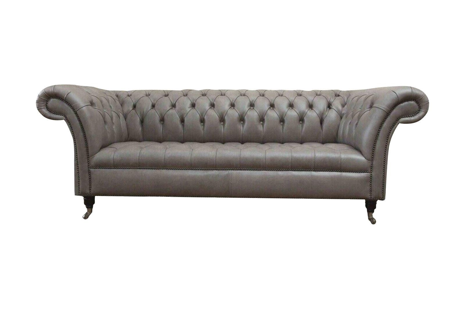Jvmoebel Sofa Graue Chesterfield Englisch Klassischer Stil Sofa Couch 3