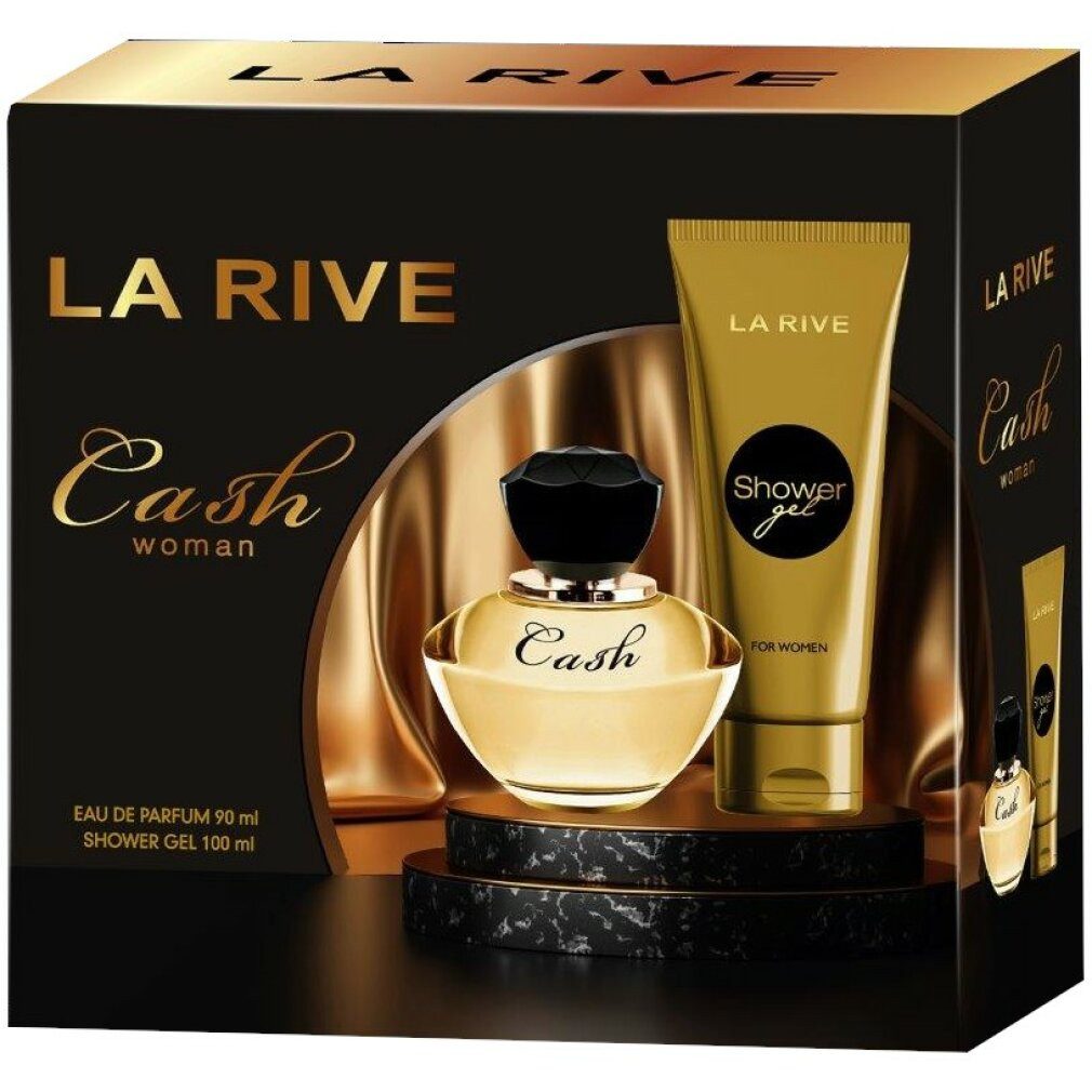 La Rive Duft-Set for Woman Cash Geschenkset (Eau de Parfum 90ml+Duschgel 100ml), Bernstein