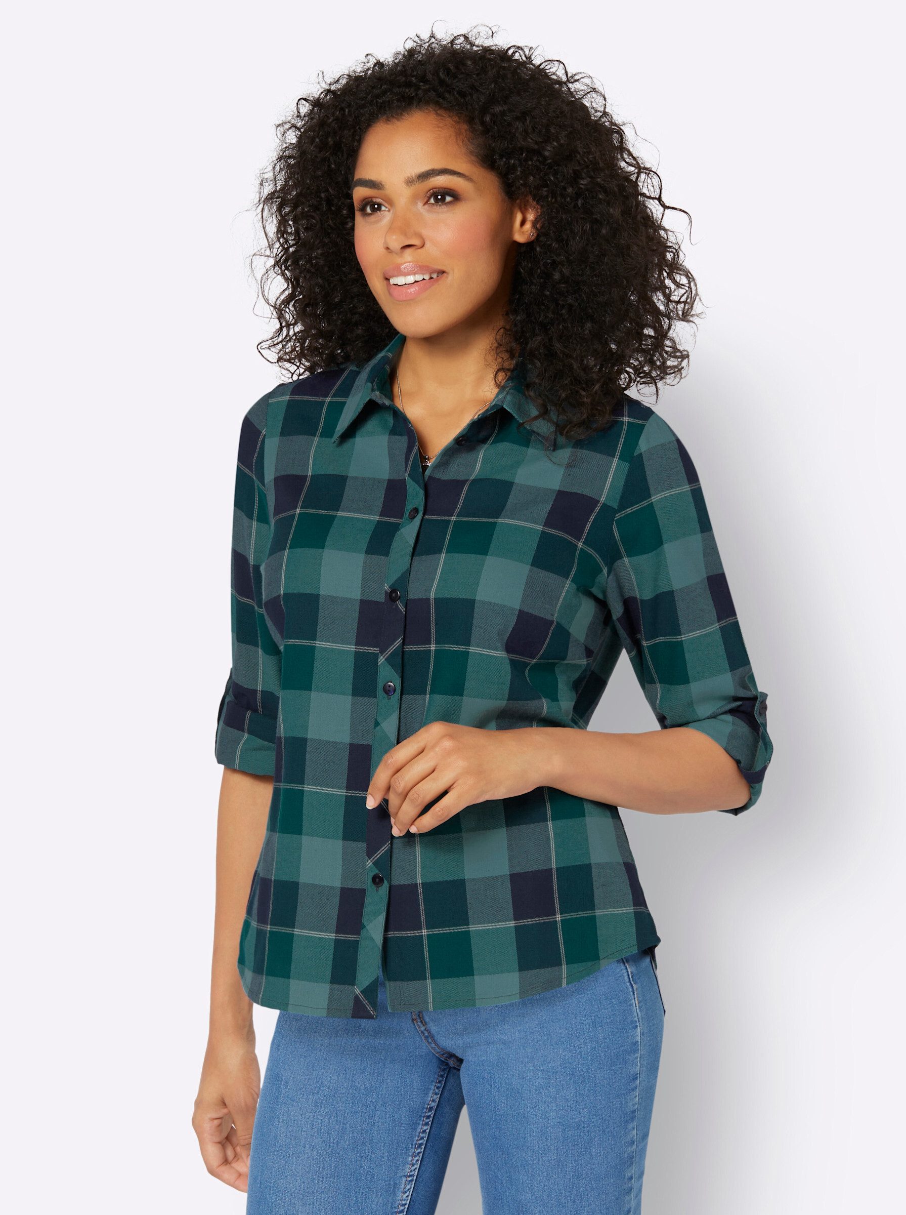 Witt Klassische Bluse Flanell Bluse Flanell Qualität