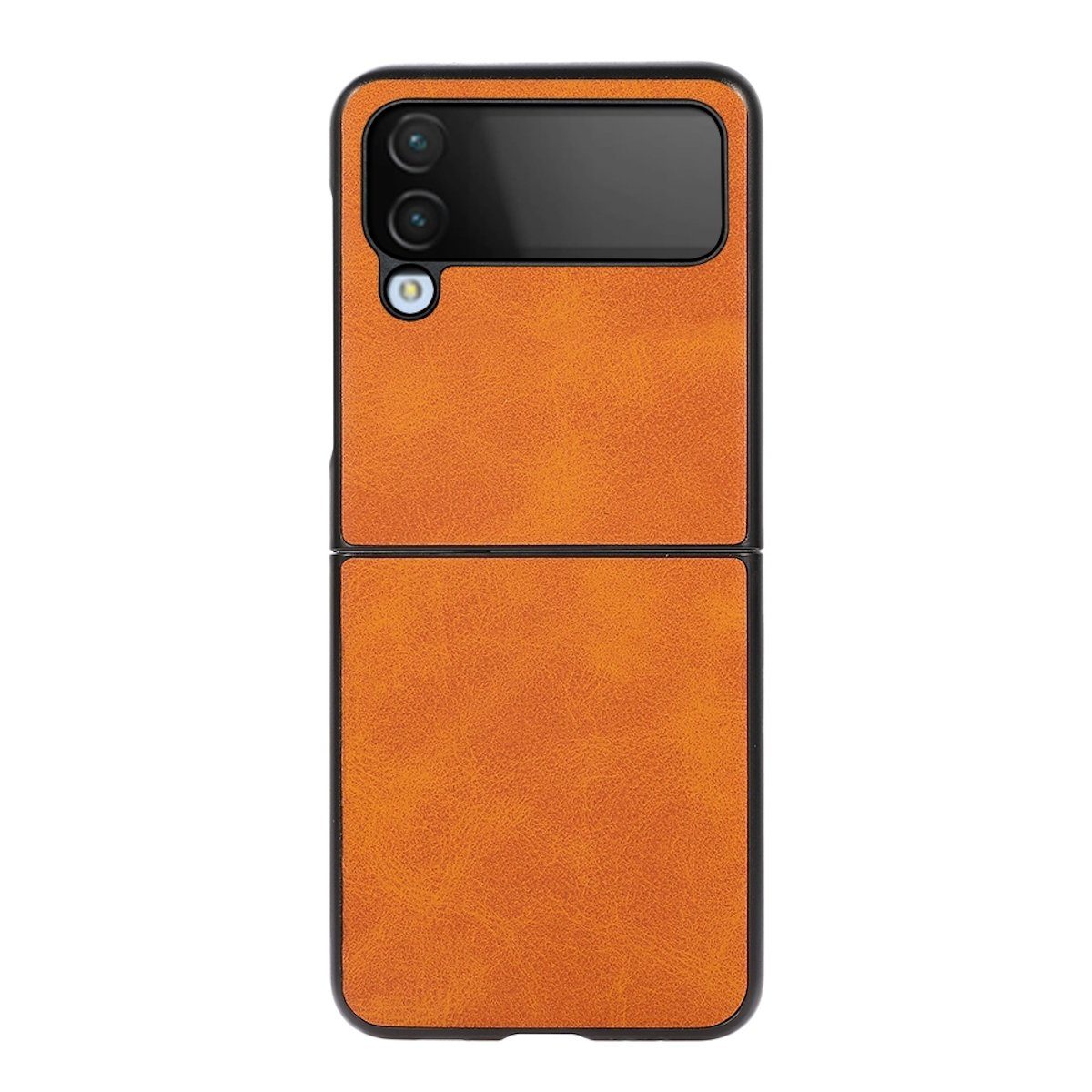 Wigento Handyhülle Samsung Galaxy Z Flip4 5g Struktur Kunststoff Cover