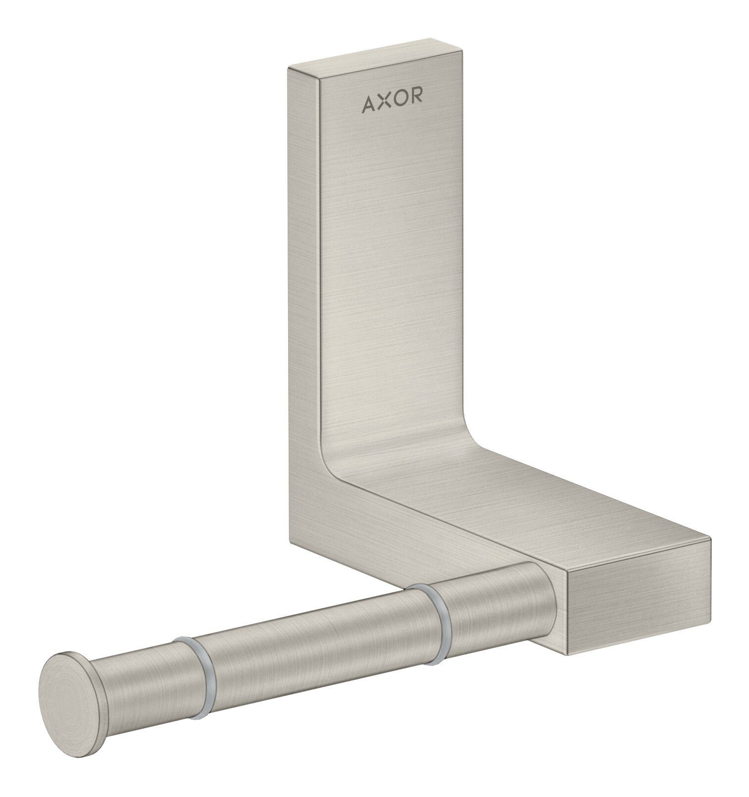 hansgrohe Toilettenpapierhalter Axor, Universal Rectangular - Edelstahl Optic