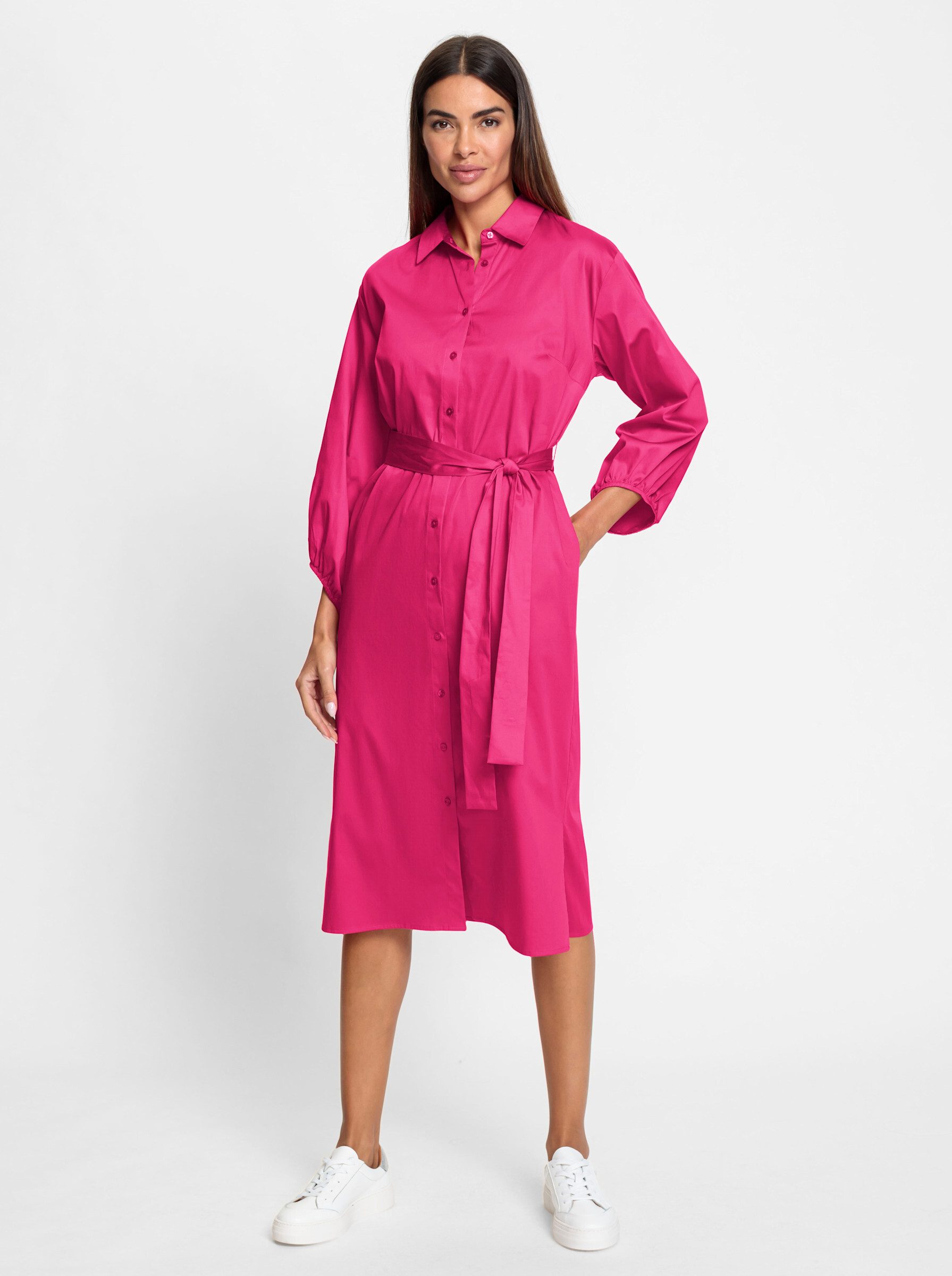 heine Etuikleid Hemdblusenkleid, Gewebte Qualität