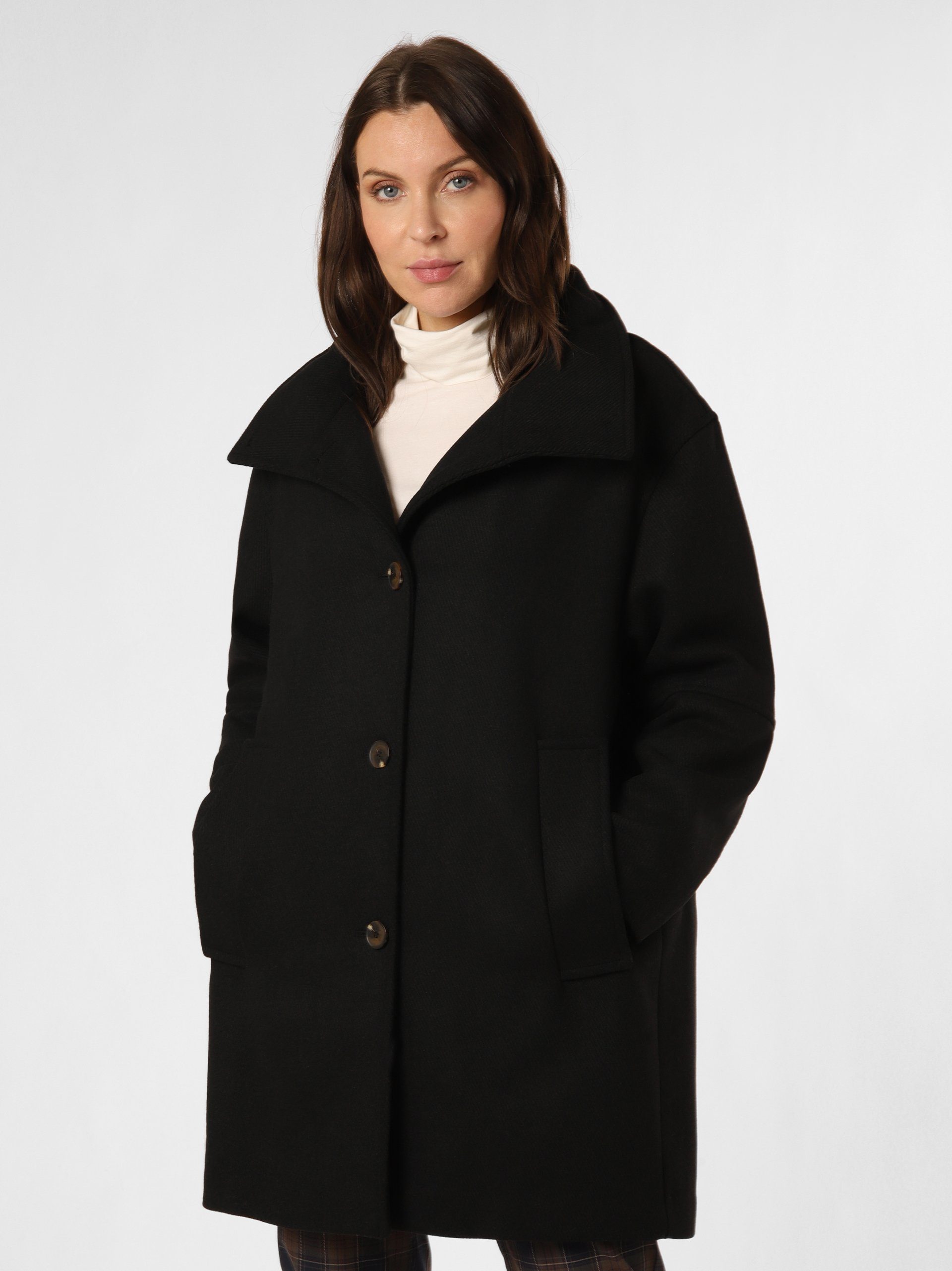 Soliver Funktionsmantel Twill Mantel Aus Wollmix Teilungsnähte 2