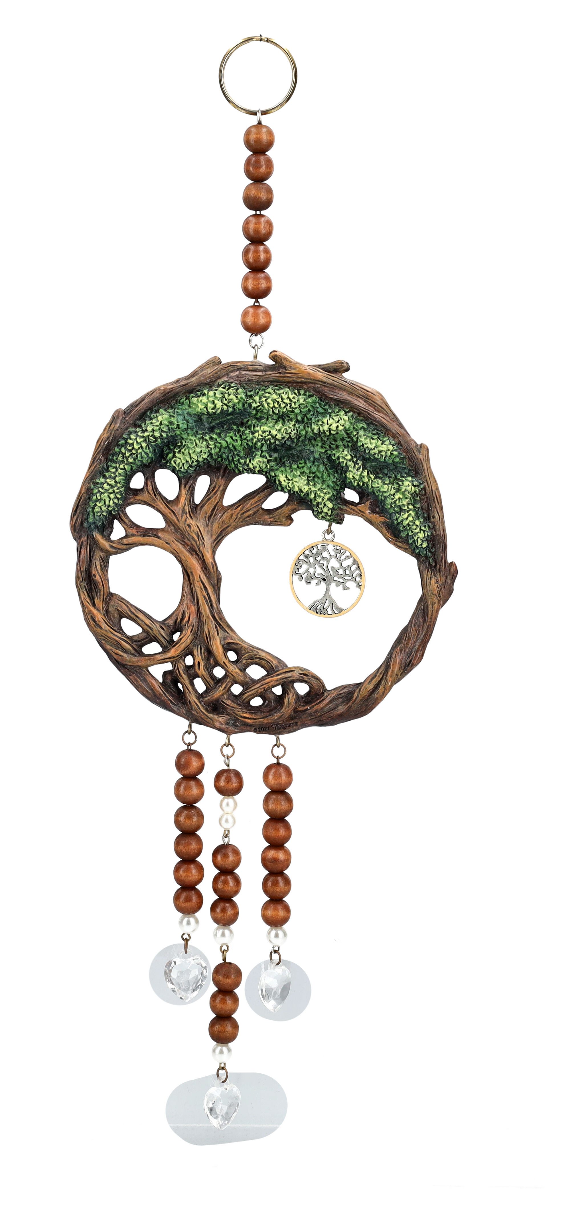 Figuren Shop GmbH Wanddekoobjekt Wanddeko - Lebensbaum Traumfänger - Veronese - Fantasy Dekoration