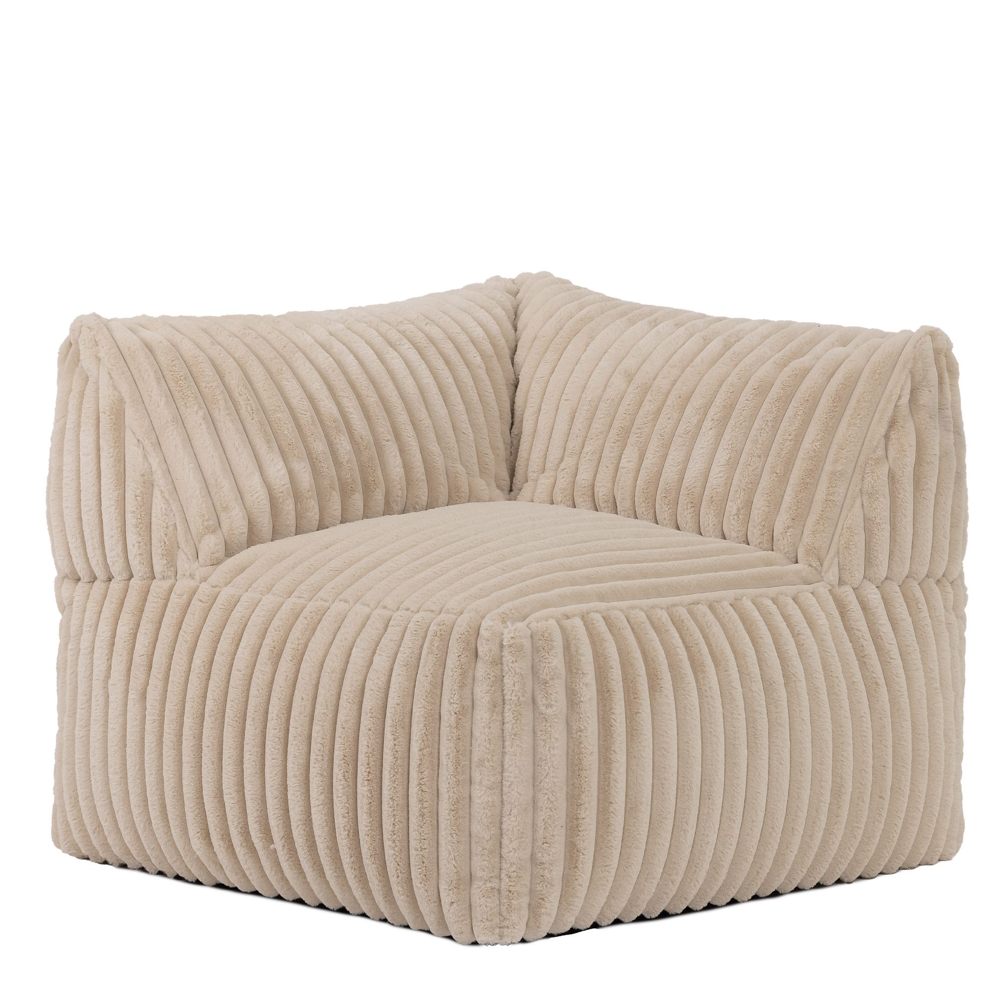 icon Sitzsack icon Sitzsack Modular Ecksitzsack aus Kunstfell, 88x80x88cm