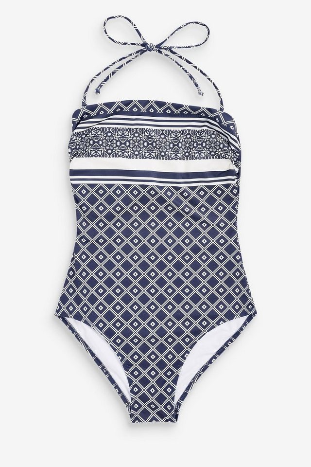 Next Badeanzug Bandeau Badeanzug Extra Weite Passform 1 St