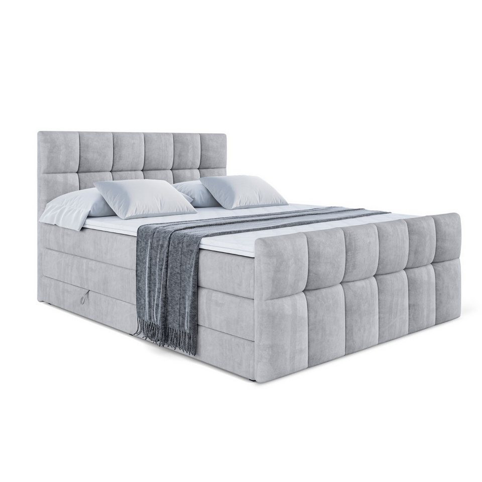 Altdecor Boxspringbett Ricar Z King Multipocket Matratze H4 Und H3