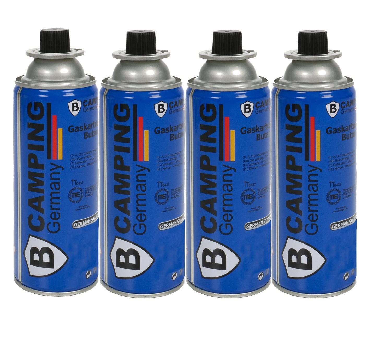 Bubble-Store Gaskartusche 4-er Set, Inhalt je Gaskartusche 227g, Vol. 392ml, Dosen-Vol. 520ml ...