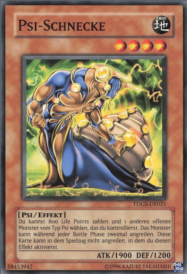Recollectibles Sammelkarte Yugioh Karte Psi Schnecke Deutsch Yu Gi Oh
