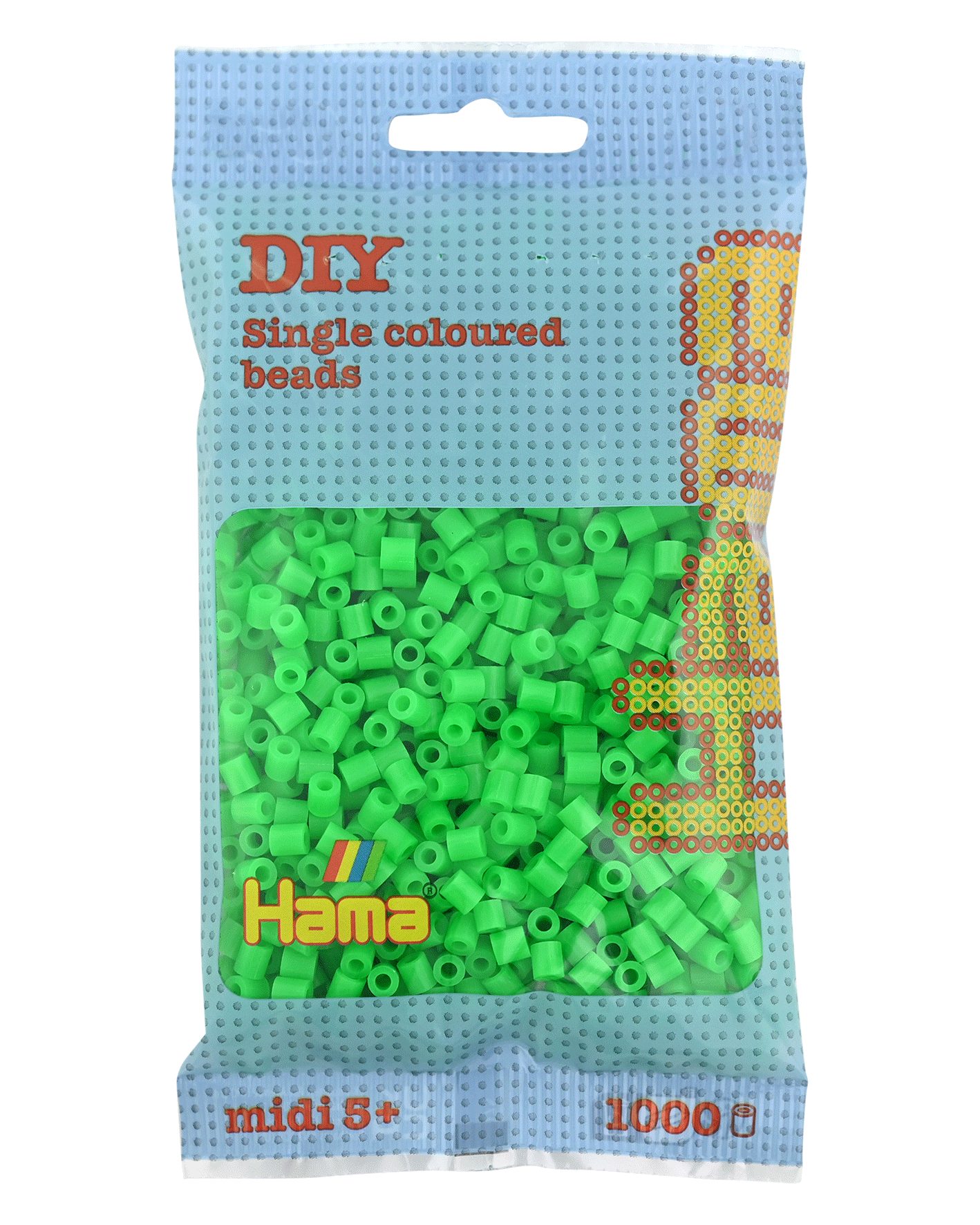 Hama Bügelperlen 1000 Midi Bügelperlen - Fluor-Grün