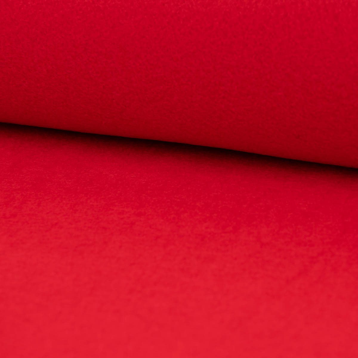 SchÖner Leben Stoff Kreativstoff Filz 15mm Stärke Einfarbig Rot 90cm