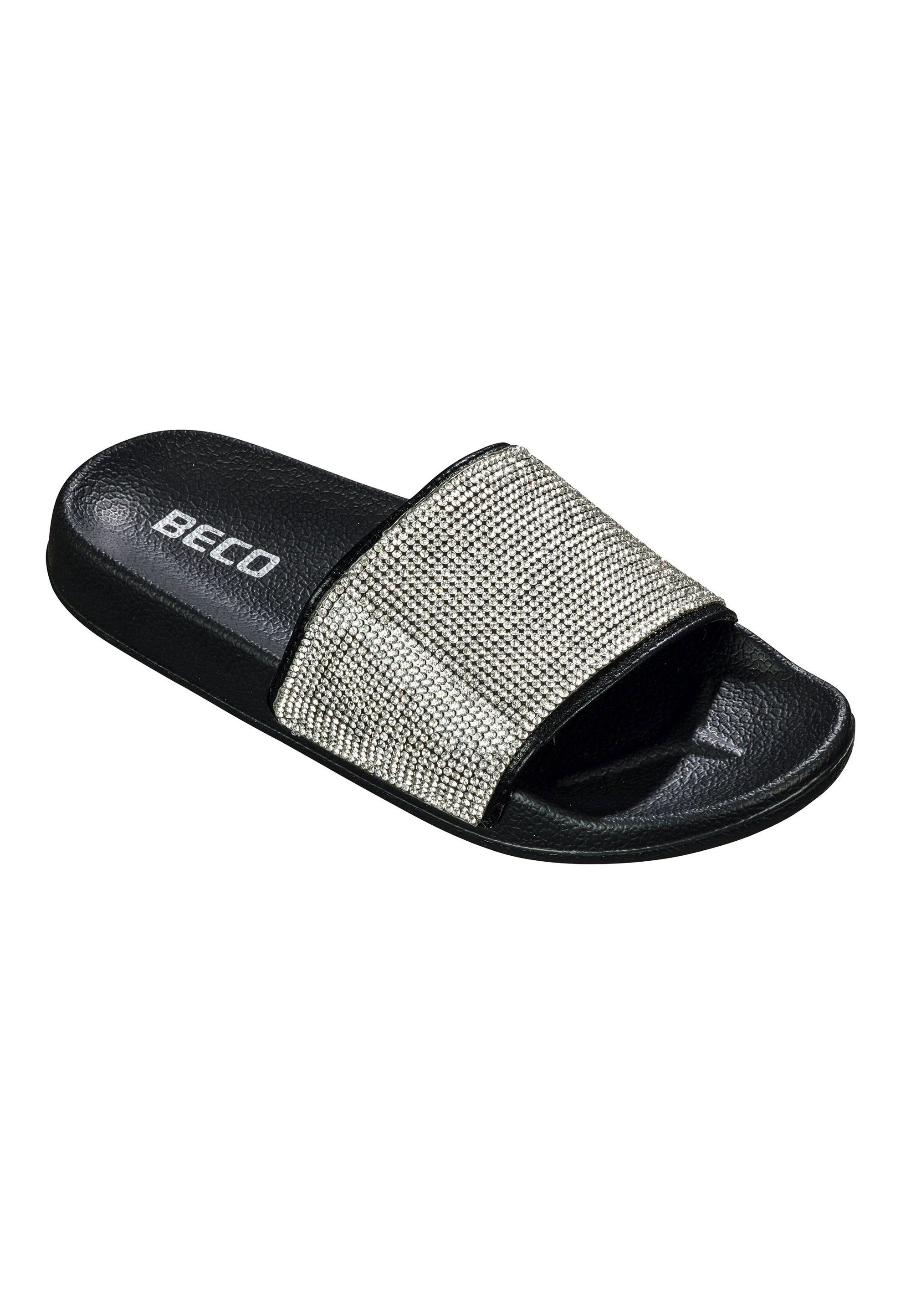 Beco Beermann BECO LADY STRASS Badeschuh mit funkelndem Strassbesatz