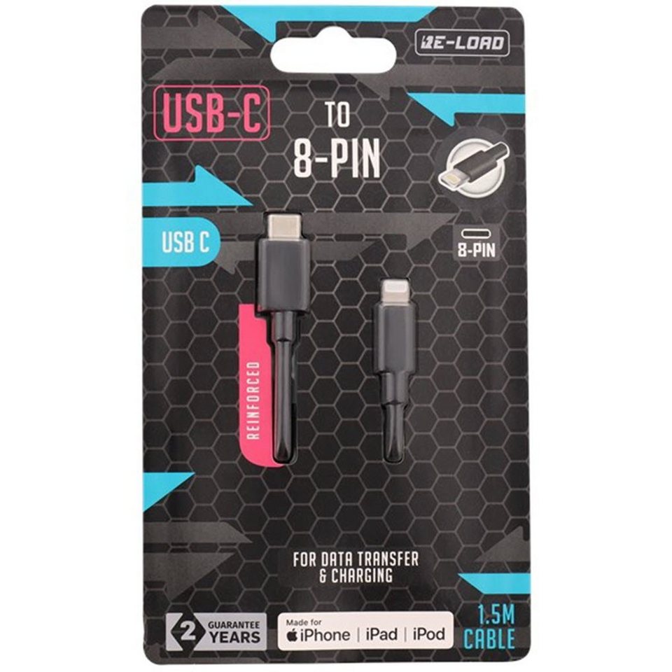 Spectrum »Re-load 8-poliges USB-C-Ladekabel 1,5 m schwarz für Apple ... Spectrum »Re-load 8-poliges USB-C-Ladekabel 1,5 m schwarz für Apple ...