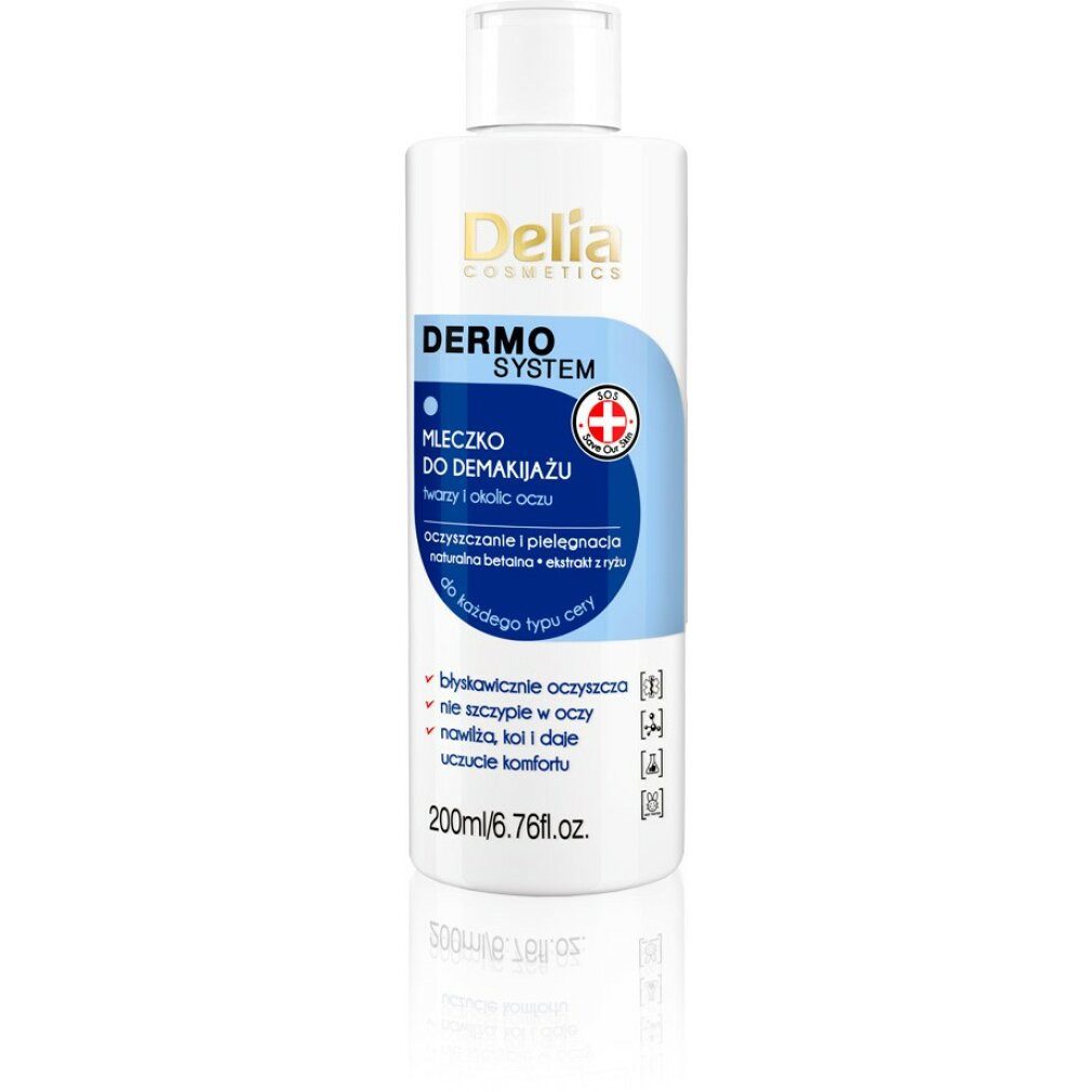 Delia Make-up-Entferner DERMO SYSTEM Abschminkmilch 200ml