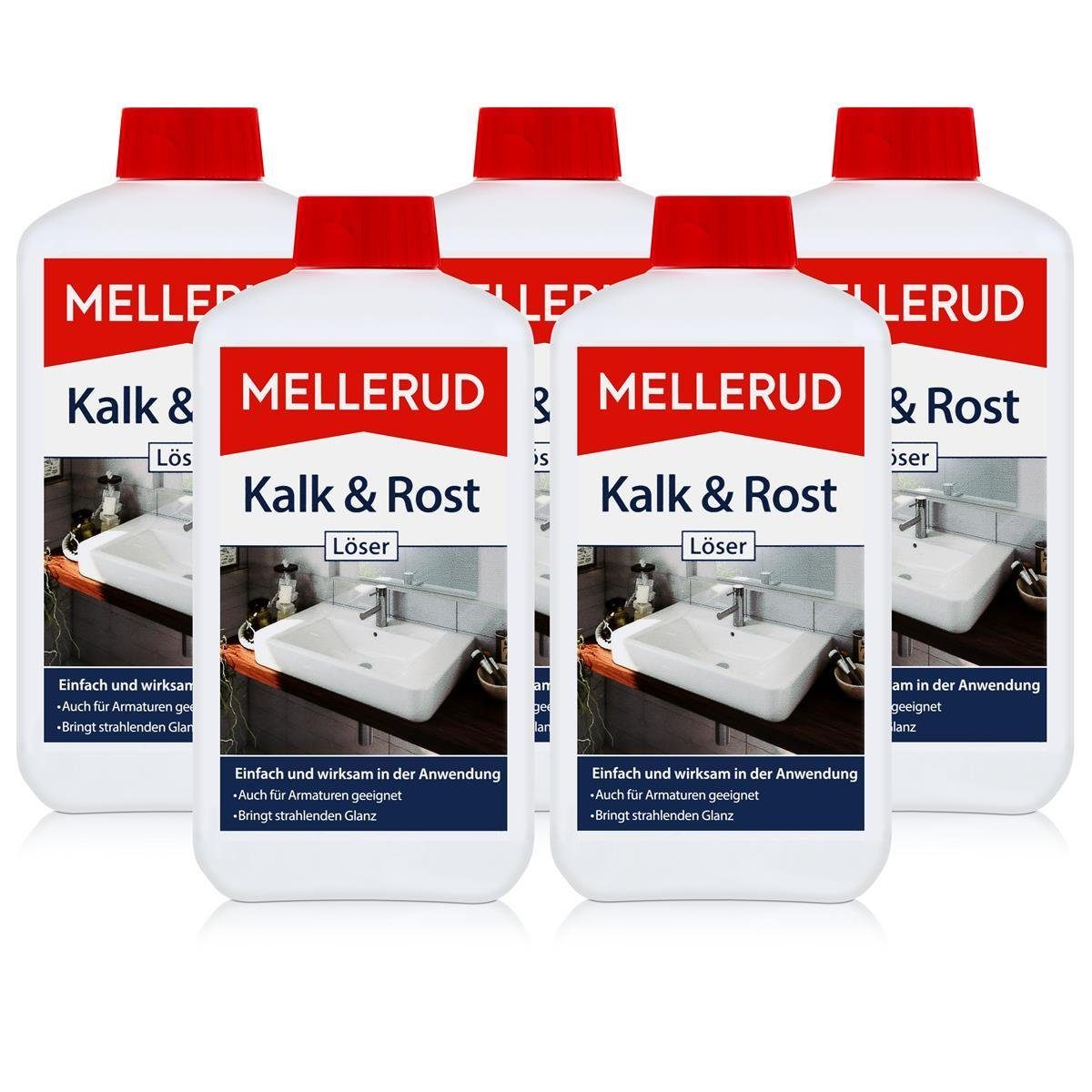 Mellerud 5x Mellerud Kalk und Rost Löser 500 ml - Kraftvolle Reinigung ...