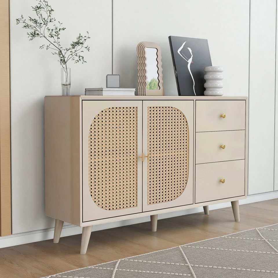 Okwish Sideboard Esszimmer Wohnzimmer Kommode Stehschrank Aufbewahrung