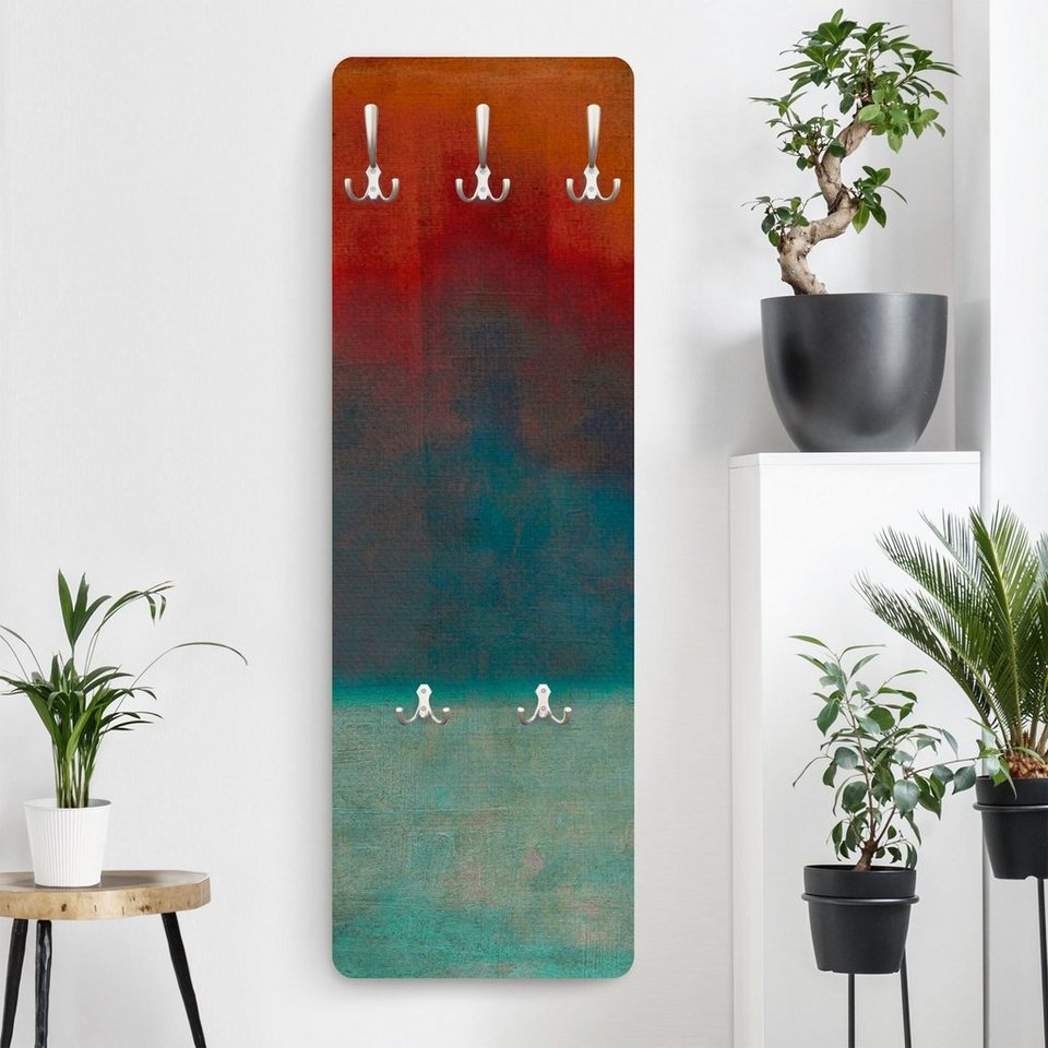 Bilderdepot24 Garderobenpaneel Rot Abstrakt Kunst Zuhause Am Meer
