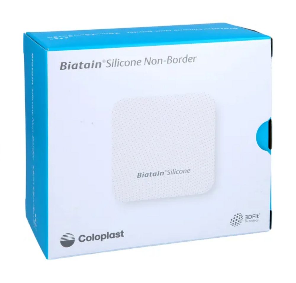 Coloplast Gips-und Verbandschutz BIATAIN Silicone Non-Border Schaumverb ...