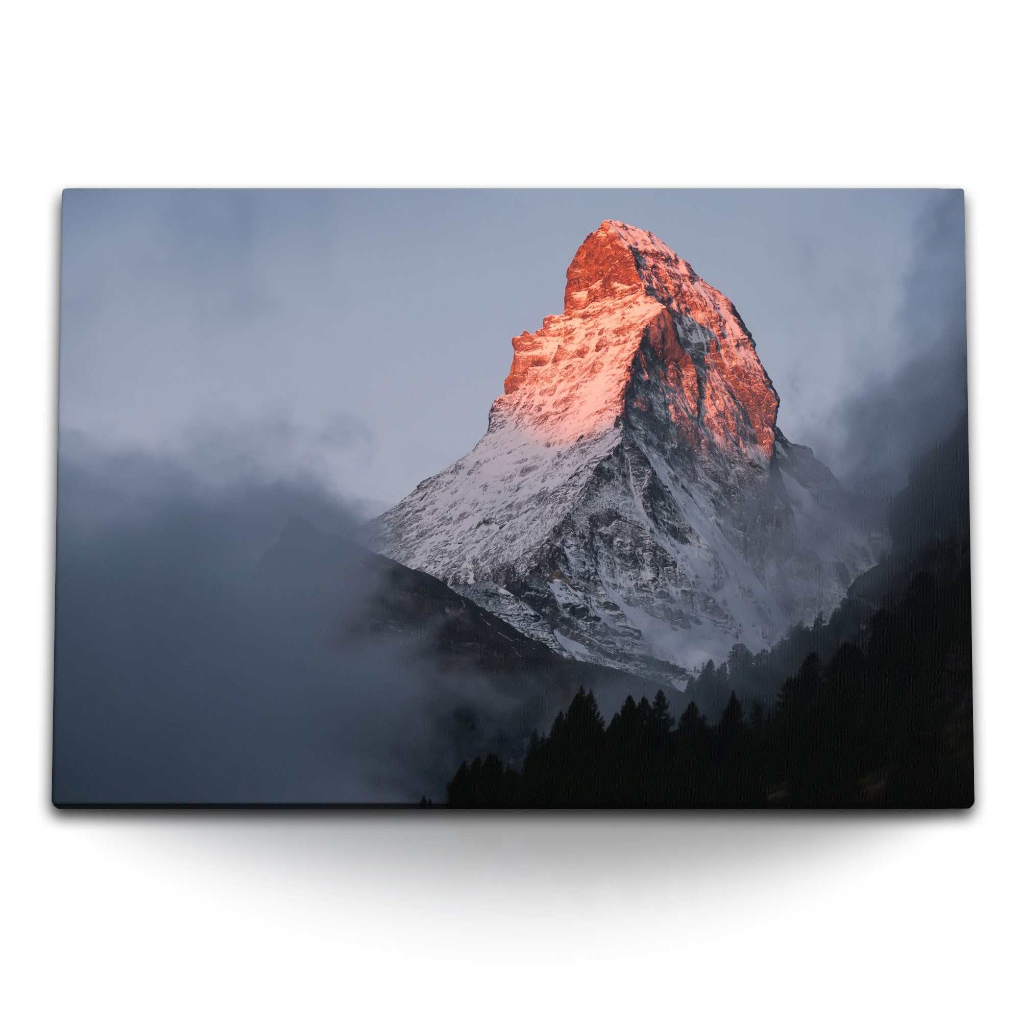 Sinus Art Leinwandbild 120x80cm Wandbild Auf Leinwand Matterhorn