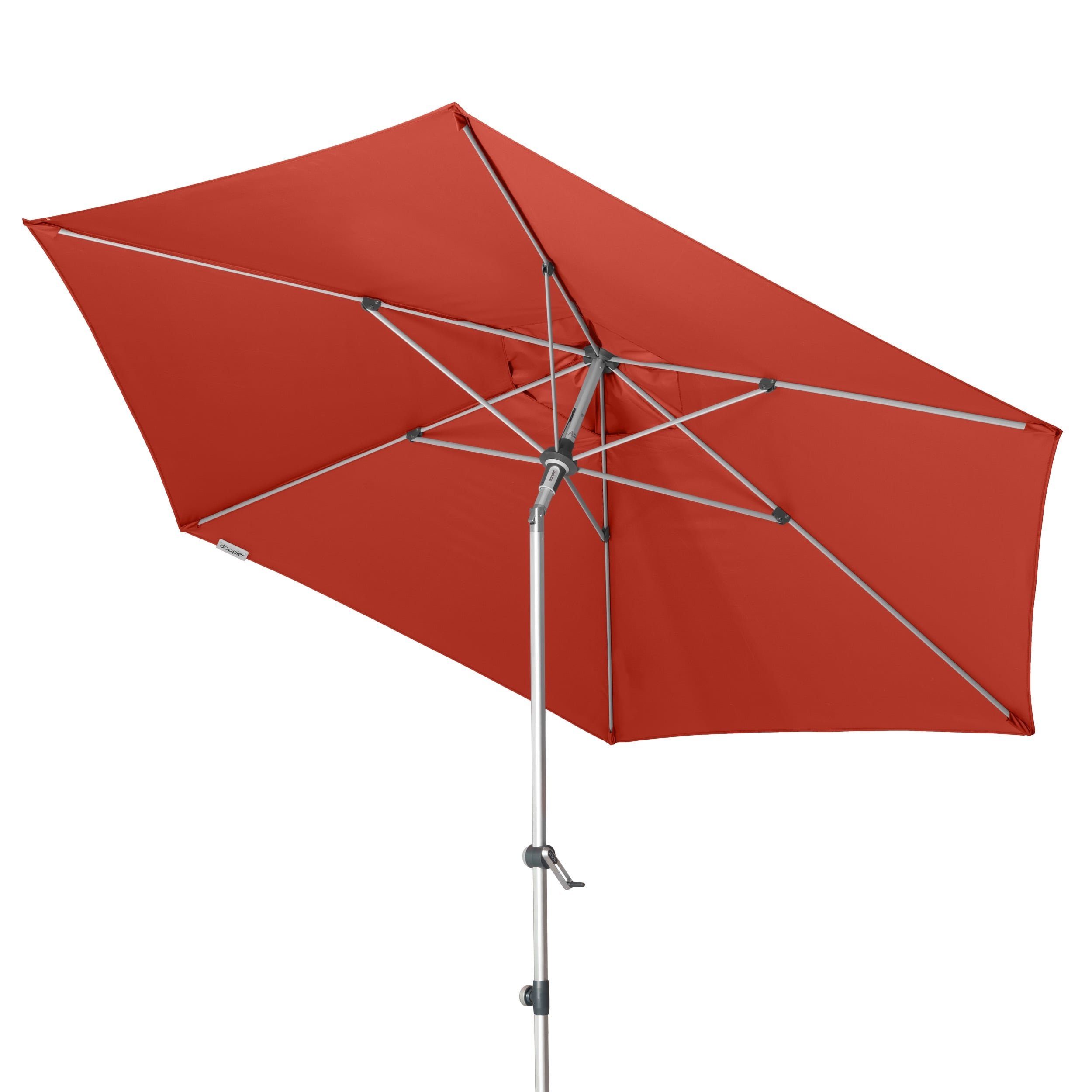 doppler® Sonnenschirm Expert auto tilt 280 cm terracotta, abknickbar / höhenverstellbar ...