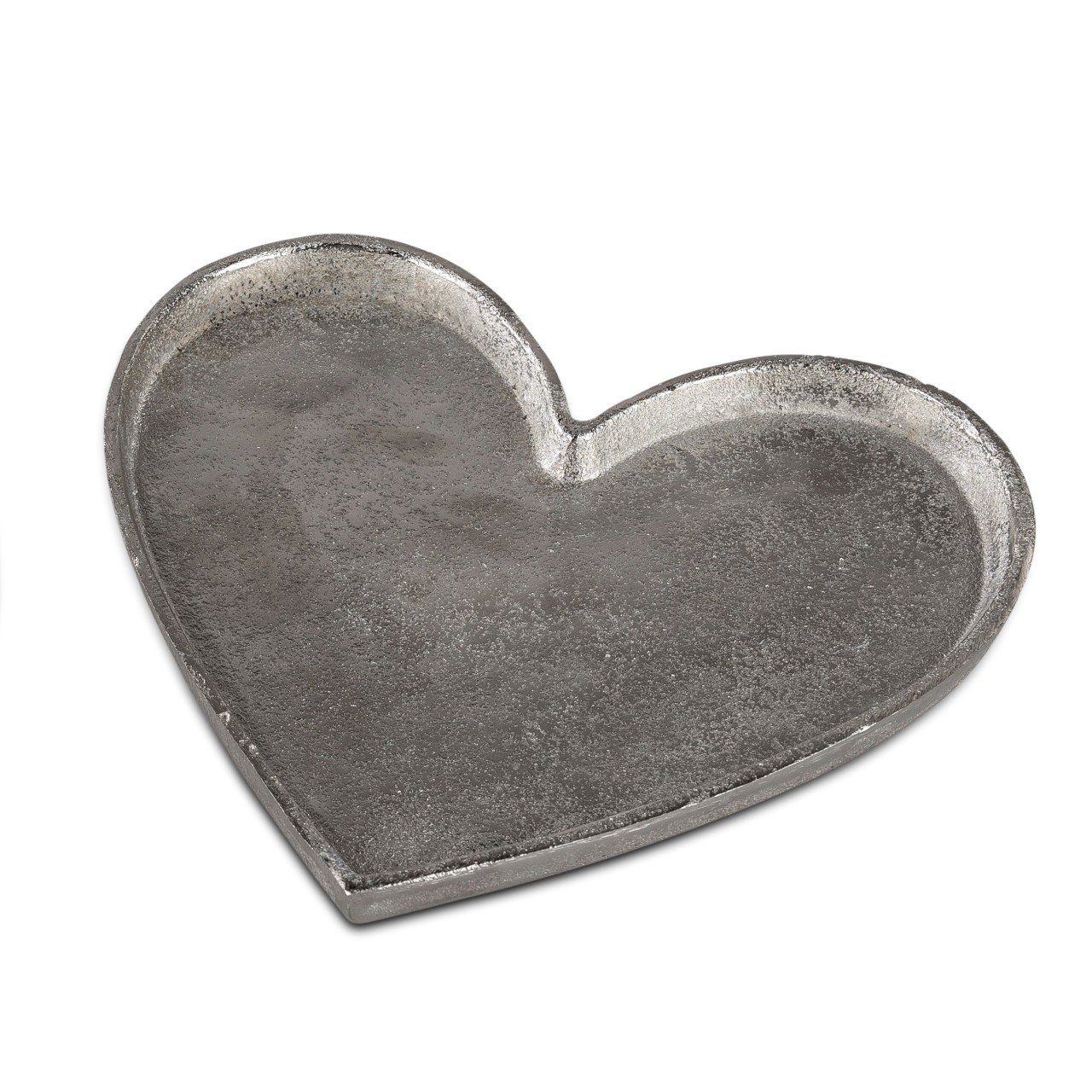 formano Dekoschale Organic, Silber H:2cm D:21cm Metall
