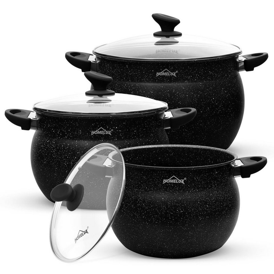 Homelux Topf Set Topf Set 6 Tlg Suppentöpfe Set Kochtopf Induktions