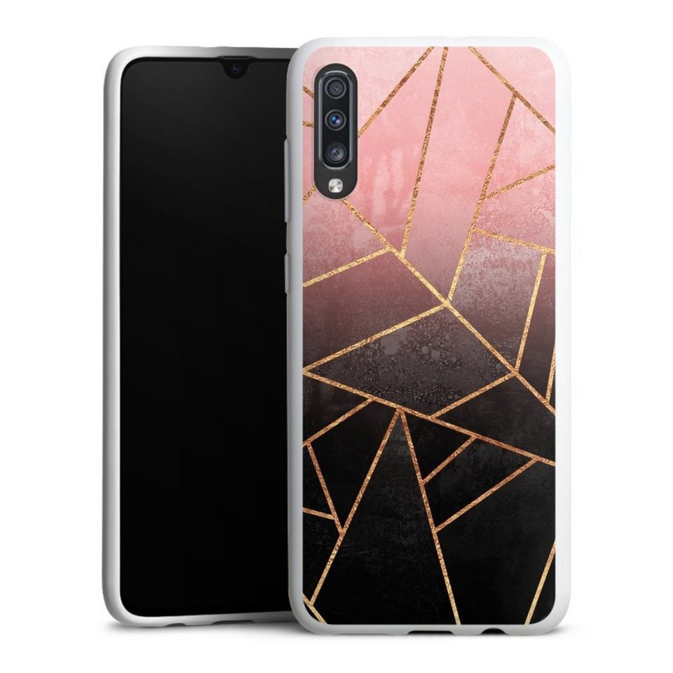 Deindesign Handyhülle Pink And Black Stone Samsung Galaxy A70 Hülle