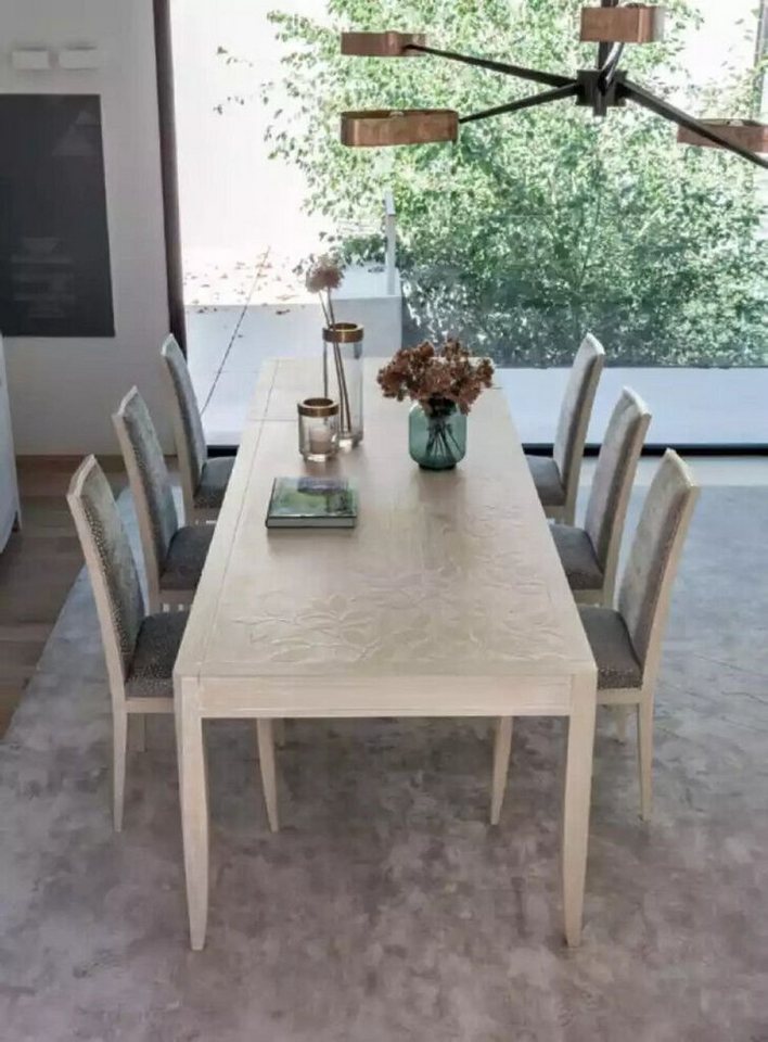 Jvmoebel Esszimmer Set Stuhl Gruppe Garnitur Tisch 6x Stühle Esszimmer