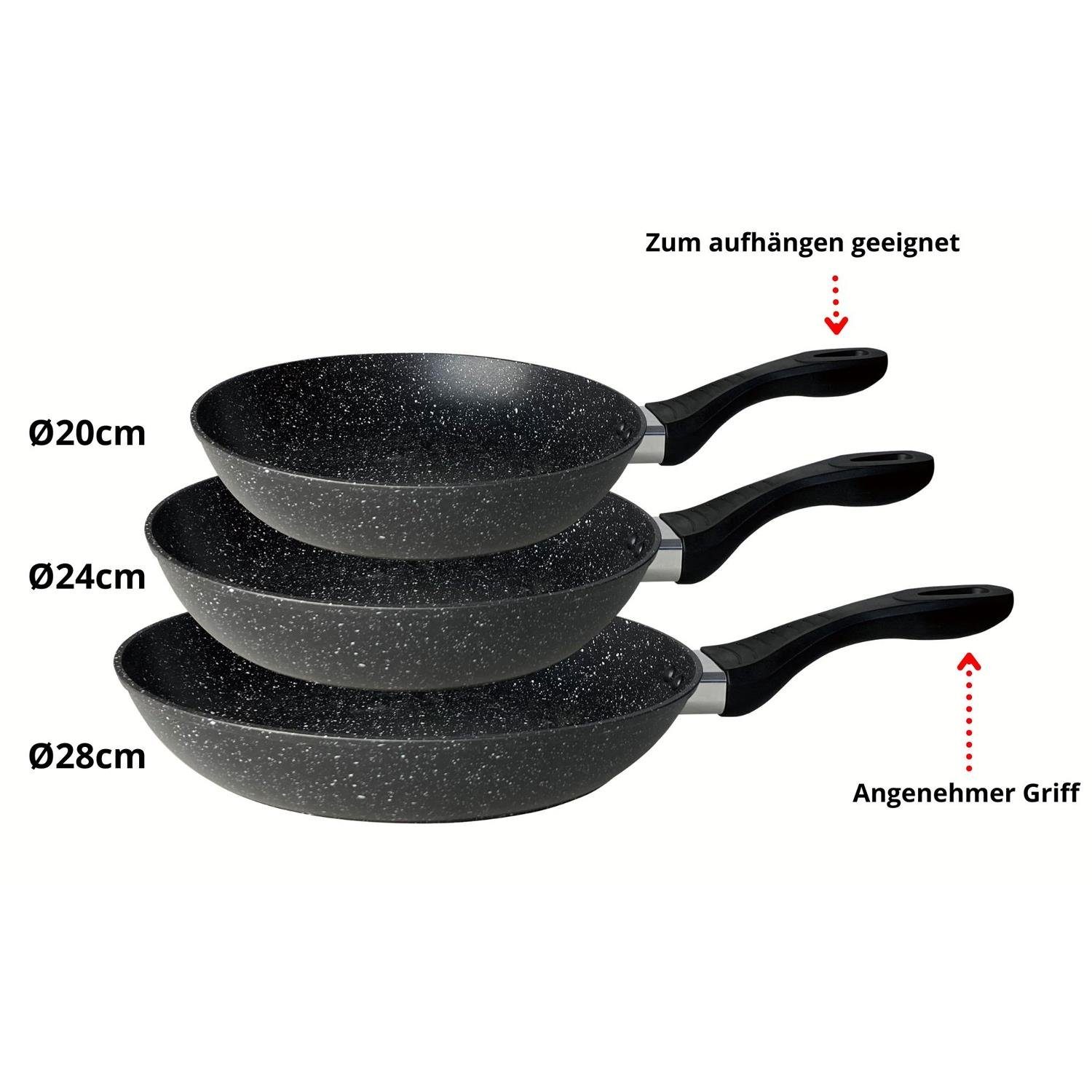 Zmc Bratpfanne Cheffinger 3 Tlg Pfannenset Bratpfanne 20 24 28cm