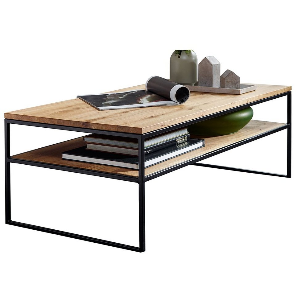Lomadox Couchtisch Wellington 69 Rechteckig 120cm Breit Wildeiche