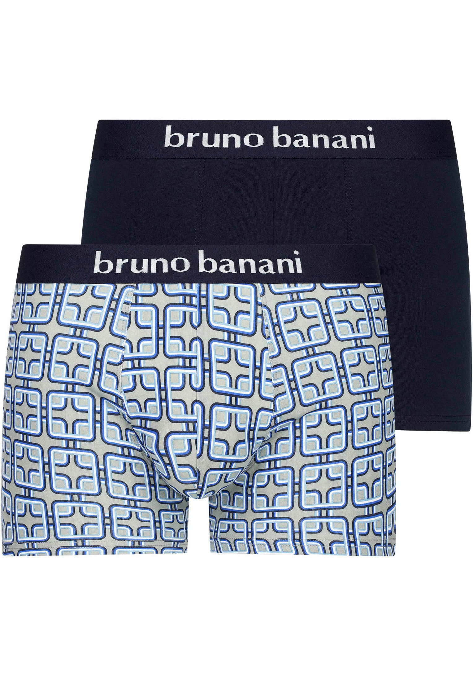 Bruno Banani Retro Pants Board Game (2er Pack) mit auffälliger Musterung